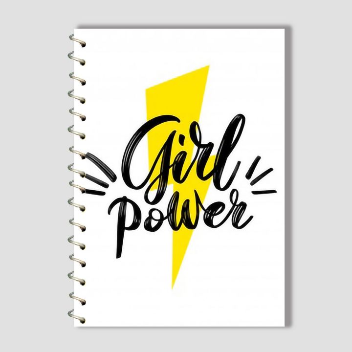 Spiral Notebook A4 or A5 - Girl Power Theme | Daraz.pk