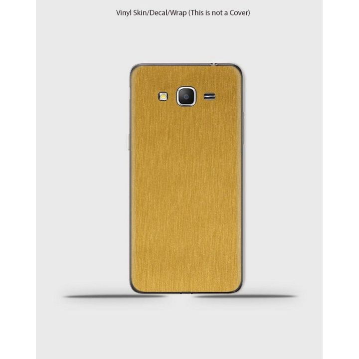Samsung Nxt Phone Skin Front Back And Sides Dark Golden Metal Brush ...