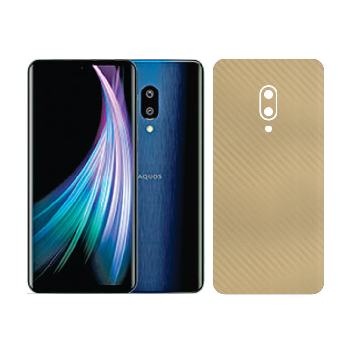 Sharp Aquos Zero 2 Back Paper OB Carbon Golden Sheet Anti-stain Only ...