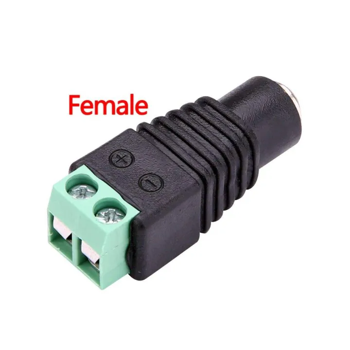 DC Power Jack Male and Female 5.5mm x 2.1mm CCTV Power Jack Adapter ...