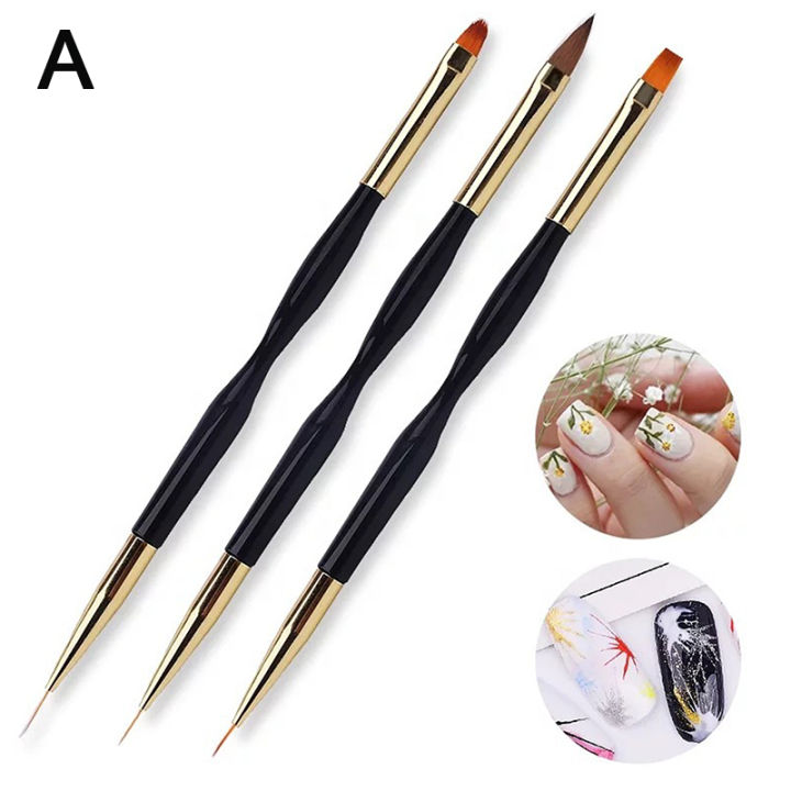French Stripe Nail Art Liner Brush Set Tips Ultra-Thin Line Drawing Pen ...