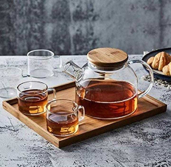 Dinning ICED Tea Pot Kettle Heat-Resistant Glass Tea Hot Water Bottle 1 ...