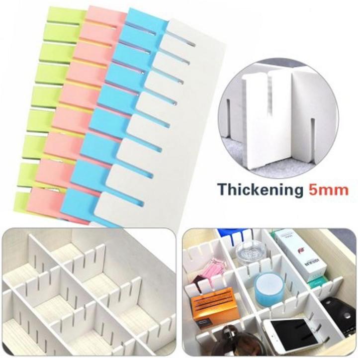 Pack of 10 set drawer organizing board storage box home decor wardrobe ...