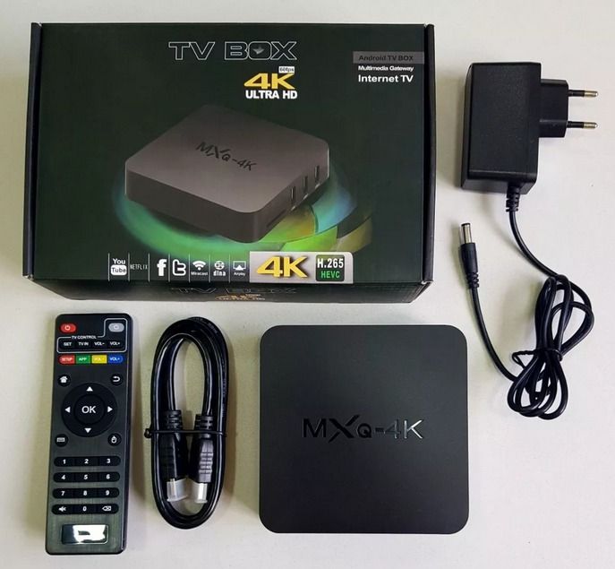 SMART BOX MXQ 4K QUAD CORE 1G+8G / Android TV Box HD 1080 (1GB + 8GB) | Daraz.pk