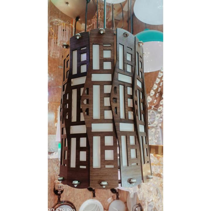 fancy ceiling light wood hanging light 1 light use for home | Daraz.pk