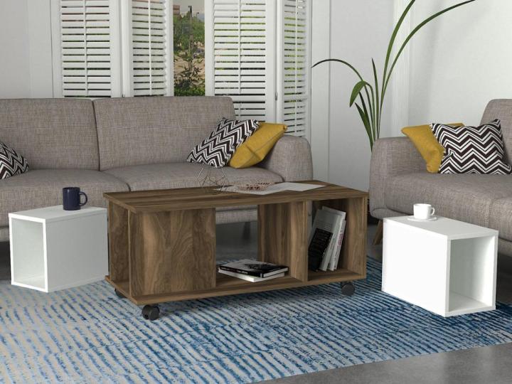 Coffee Table Smart living Room Center Table with 2 serving table 2 in 1 ...