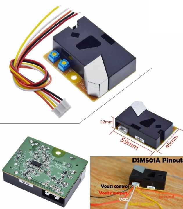 DSM501A Dust Sensor particles detector | Daraz.pk