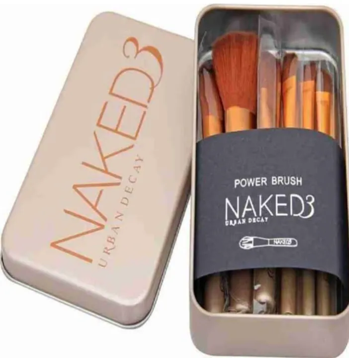 12pcs Aluminium Box Makeup Brushes Set | Eye Shadow, Lip & Eye Makeup ...