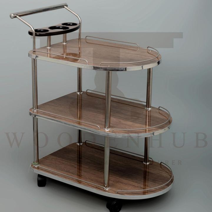 OVAL TRIPLE DECK TROLLEY | Daraz.pk