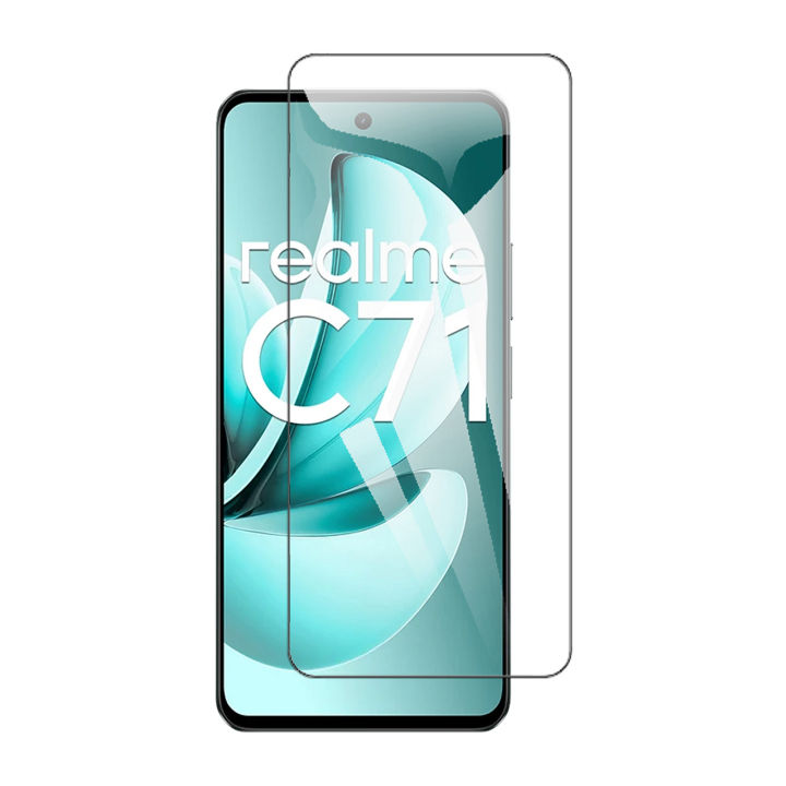 Realme C71 Tempered Glass Screen Protector Polish Glass Shield For ...