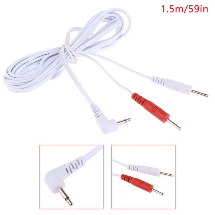 2.5mm Electrotherapy Electrode Lead Electric Shock Wires Cable For Tens ...