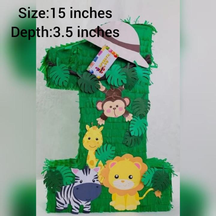 One No Shape Empty Pinata on Jungle| Safari Theme for Kids/ Children ...