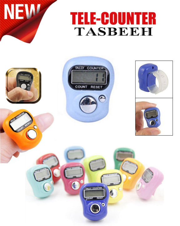 Finger Counter LCD TALLY COUNTER Electronic Digital Row Ring Counter ...