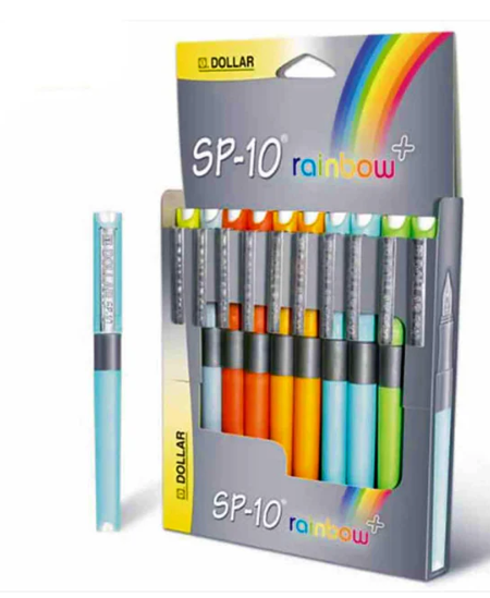 Dollar Fountain Pen SP-10 Rainbow Plus 10's Display | Daraz.pk