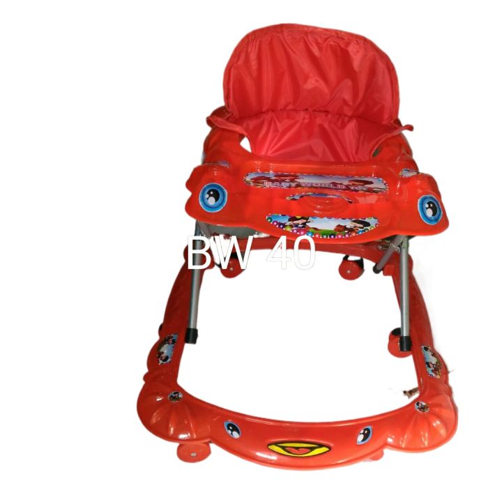 Baby Plastic Walker Heavy -Multicolour- 6 & 8 wheels | Daraz.pk