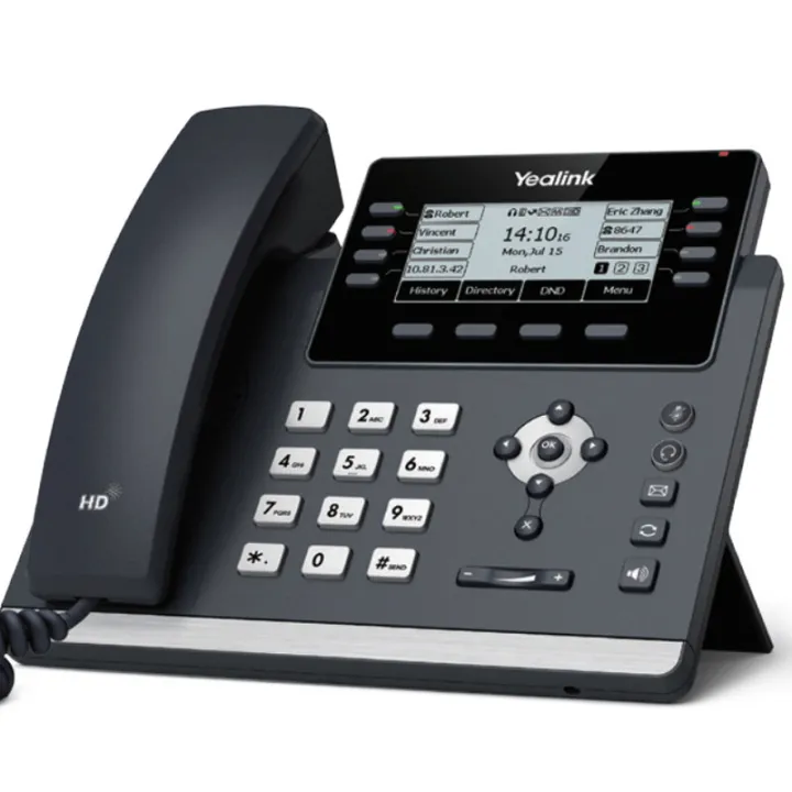 Yealink T43U IP Phone, 12 VoIP Accounts. 3.7-Inch Graphical Display ...