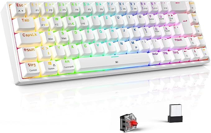 TECURS Gaming Keyboard Mechanical Wireless RGB Anti Gosting Illuminated ... TECURS Gaming Keyboard Mechanical Wireless RGB Anti Gosting Illuminated ...