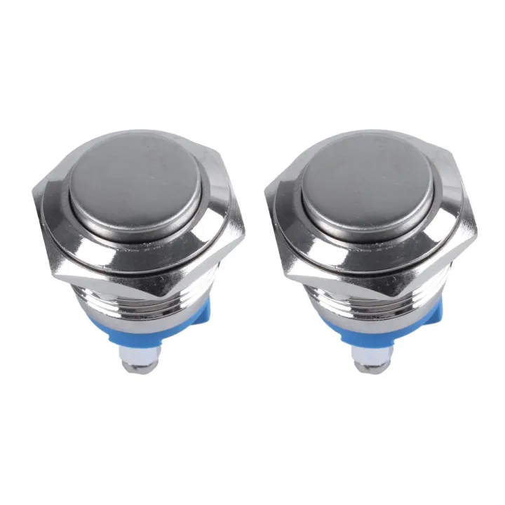 2X 16mm High Round High Round Momentary Metal Push Button Switch | Daraz.pk