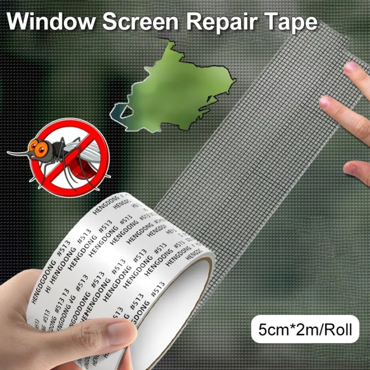 Waterproof Self-Adhesive Window Screen Repair Tape, Anti-Insect Mesh ...