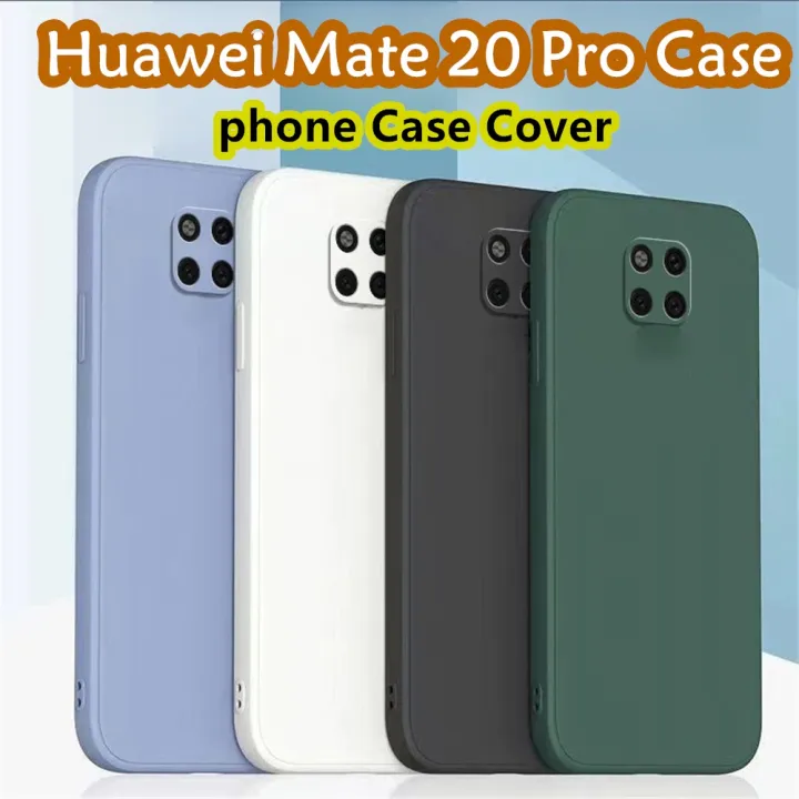 Original For Huawei Mate 20 Pro Silicone Full Cover Case Solid Color ...