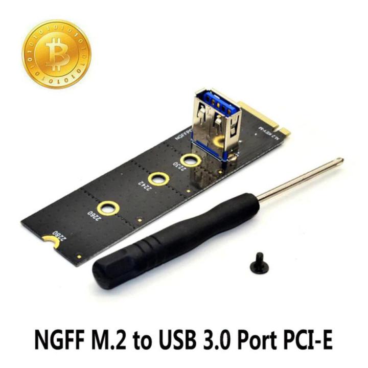 NGFF M.2 To PCI-E X16 Slot Transfer Card Mining Riser Card VGA ...