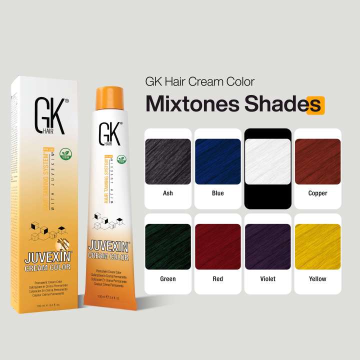 GK Hair Global Keratin Mixtones Hair Color - 7 shades (100ml/3.38 fl ...
