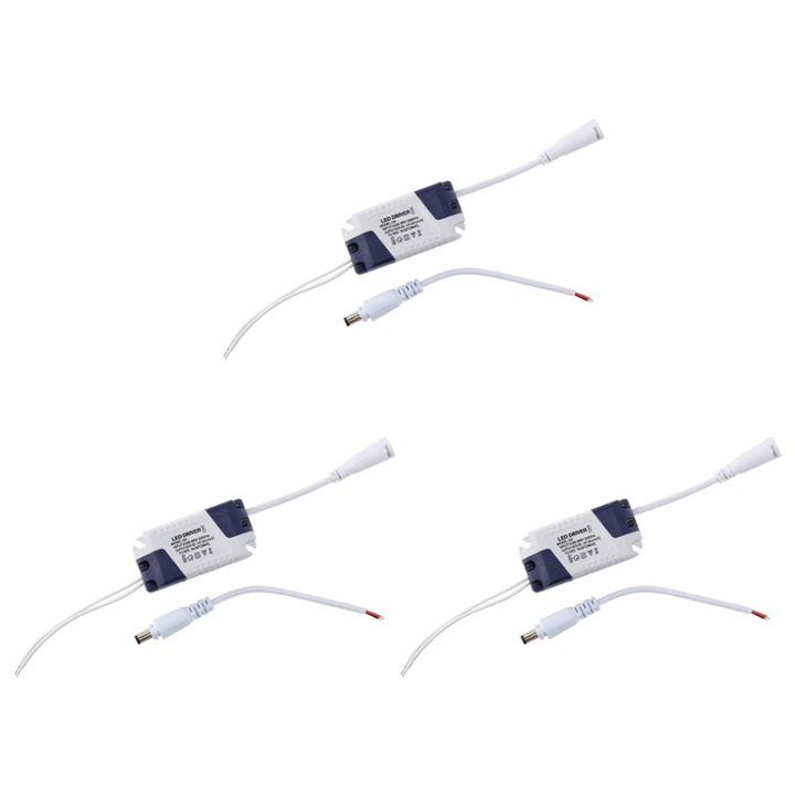 3X AC 90-240V to DC 9-12V 3W Constant Current LED Strip Power Driver ...