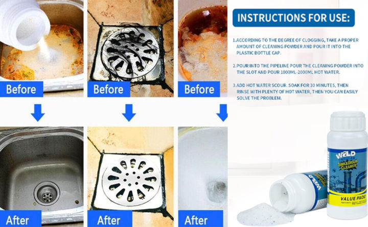 Powerful Drain & Sink Cleaner Powder - 1 Piece | Daraz.pk