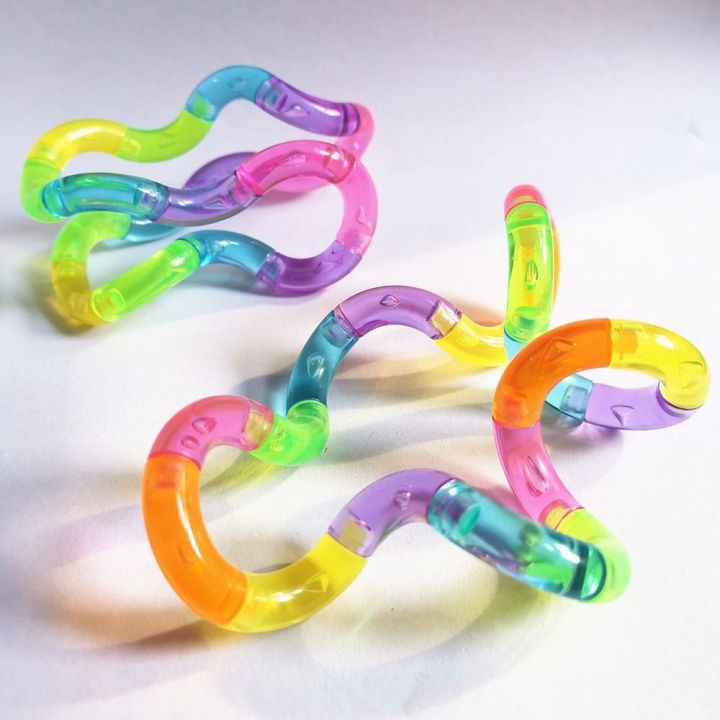 New Year Gifts Rrainbow Circle Twisted Rope Fidget Winding Leisure ...