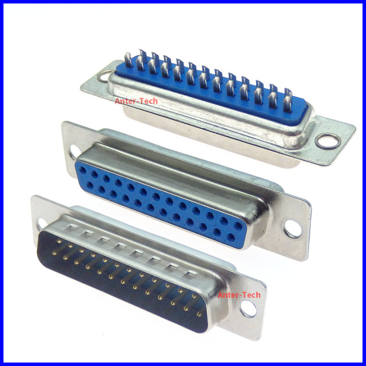 Db25 Pole Data Cable Connector Plug Vga 2 Row 25 Pin Port Socket Female Male Adapter Dp25 U ...