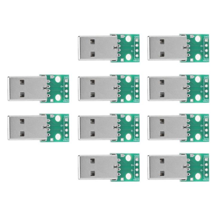 10PCS Lightweight 4 Pins USB Type a To DIP Adapter Board 2.54mm Pitch ...