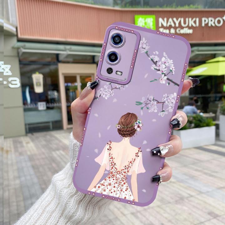 dienya For OPPO A55 4G Case Fashion Popular Girl Patten New Design Soft ...
