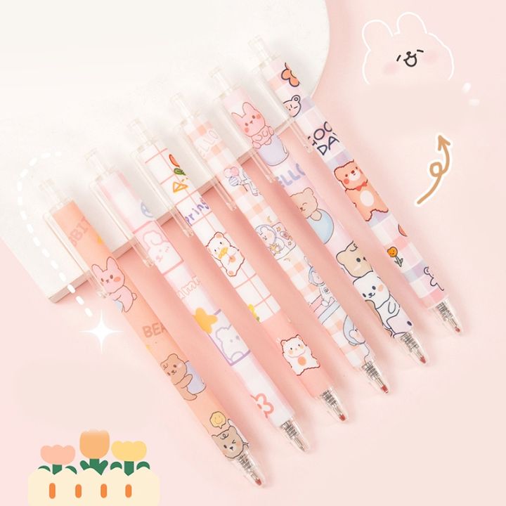 0.5mm Black Ink Japanese Cartoon Retractable Gel Pen Cute Student ...