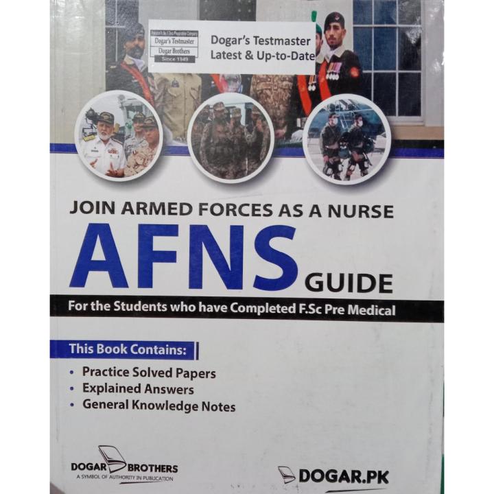 Join Armed Forces As A Nurse AFNS Guide Umer Book Center | Daraz.pk