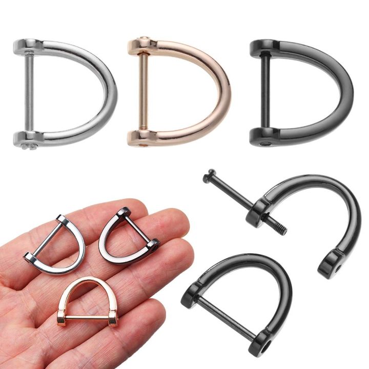 Metal Bag Strap Accessories Detachable Shoulder Webbing Buckle D Shape ...