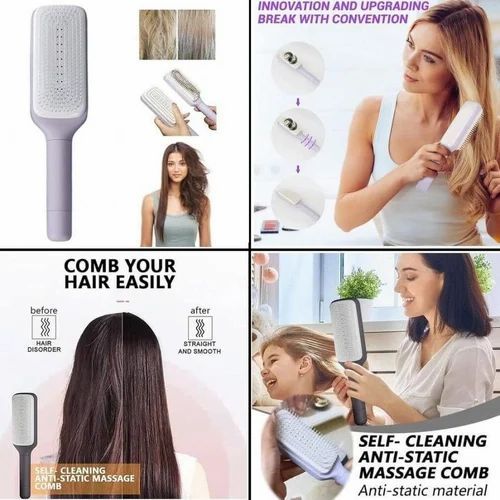 Uique Hair Brush | Elegance Glide Luxury Retractable Magic Comb ...
