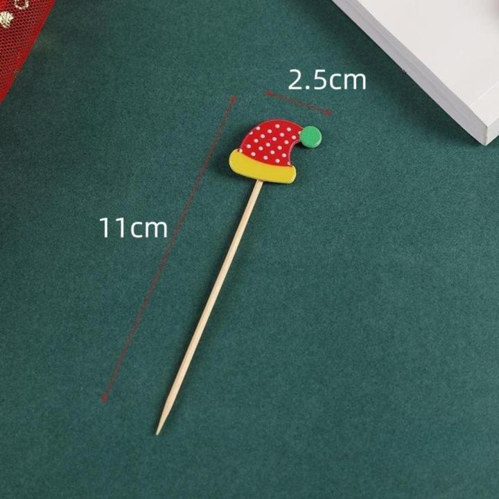 Resin Mini Cake Insert Christmas Cake Card Cake Stick Dessert Pastry ...