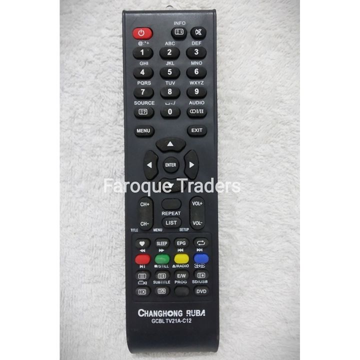 Changhong Ruba LED & LCD TV Remote | Daraz.pk