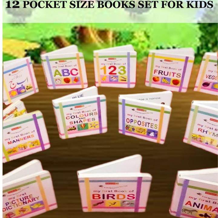 Early Learners Kids Learning Books Set 12 Pocket Size Books in 1 box ...