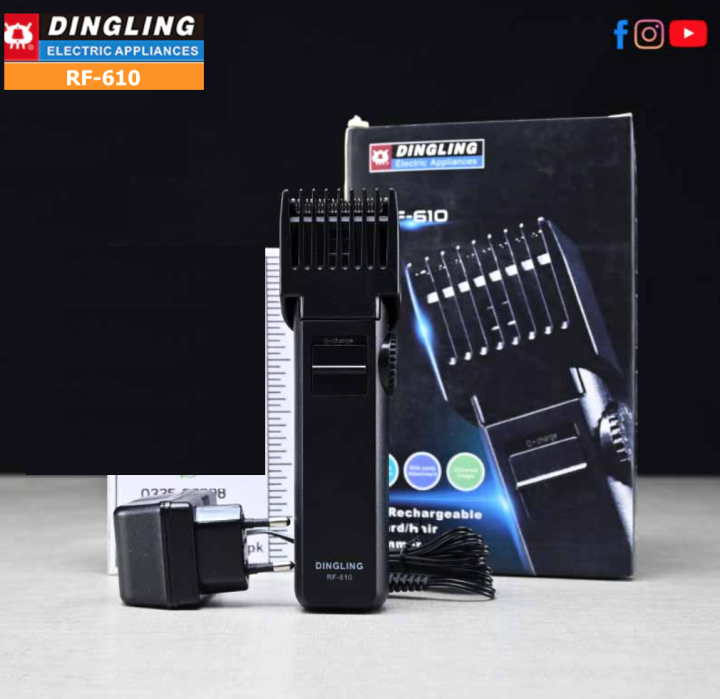 Dingling RF-610 Hair AND BEARD Trimmer For Men RF 610 HAIR CLIPPER ...