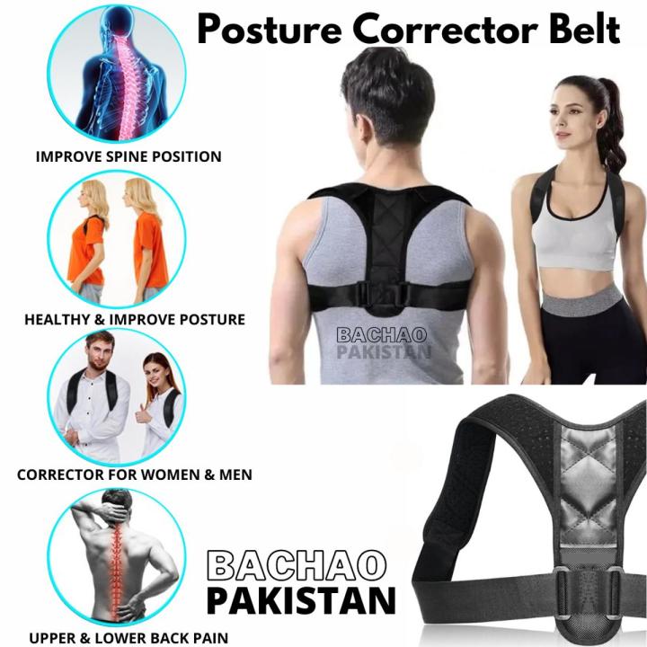 Adjustable Posture Corrector Belt Corset Back Brace Back Belt Lumbar ...