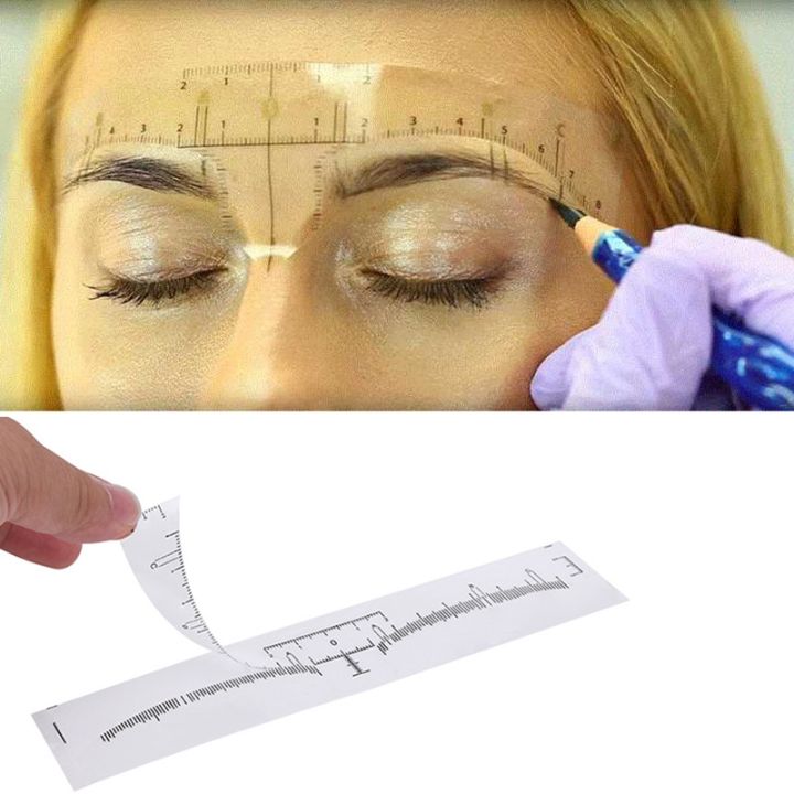 NYT 50Pcs Reusable Semi Permanent Eyebrow Stencil Makeup Microblading ...