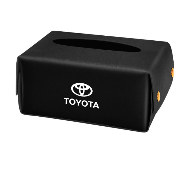 【Nice Day Toy Findings Store】(NEW)Car leather tissue box car sun visor ...