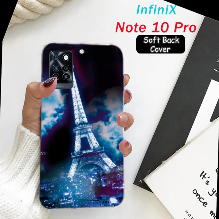 Infinix Note 10 Pro Pouch Cover - Eiffal Tower Soft Cover Case | Daraz.pk