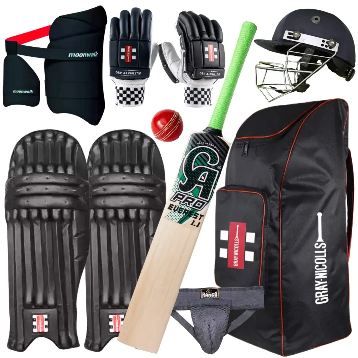 Complete Black Cricket Kit with Original CA Bat – High-Performance ...