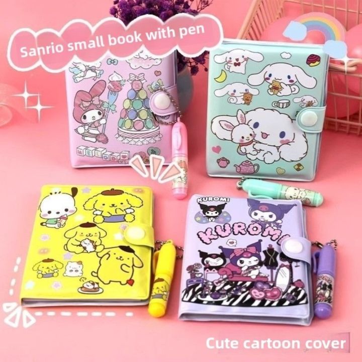 Portable 40 Pages Cartoon Sanrio Set Melody Cinnamoroll Pocket Notebook ...