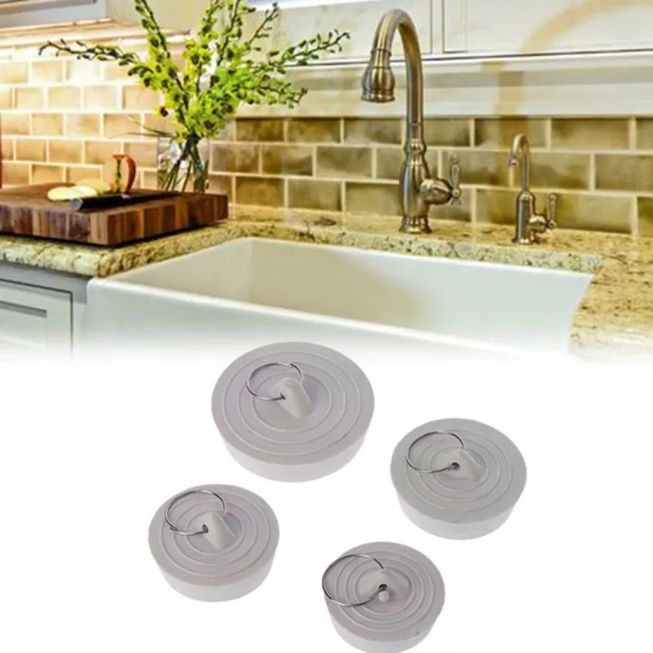Rubber Universal Bathroom Basin Bathtub Kitchen Water Stopper Cover ...