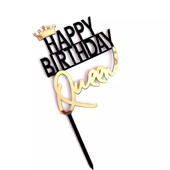Happy Birthday QUEEN cake topper for Birthday parties to make more ...