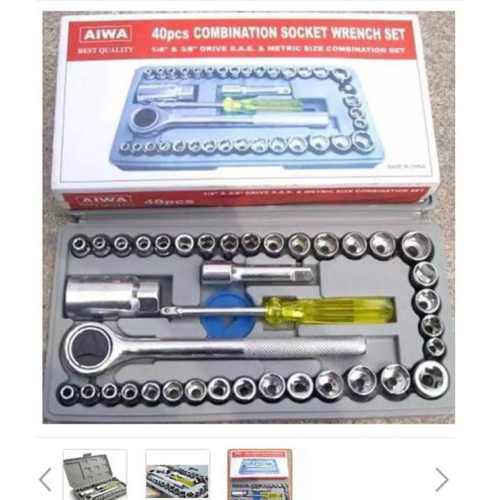 Aiwa 40 In 1 Pcs Wrench Tool Kit & Screwdriver And Socket Set-Karachi ...