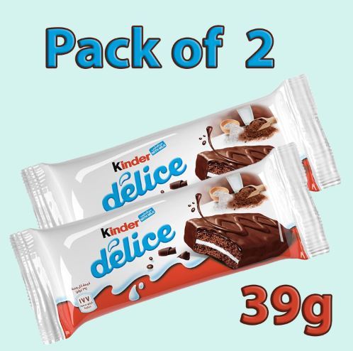 Kinder Delice Rich in Milk Chocolate Bars | Fluffy encoated with ...